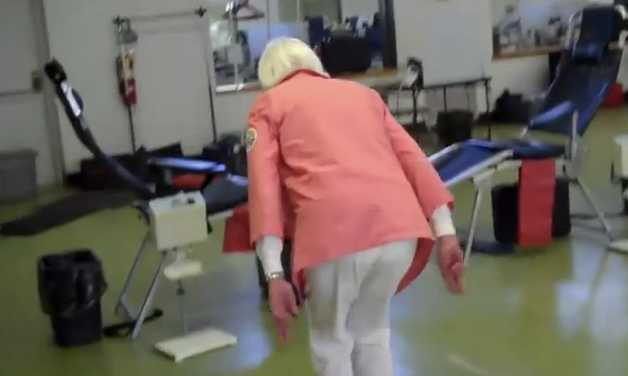 This 90 Year Old Grandma Attempts A Backflip. Seconds Later Everyone ...