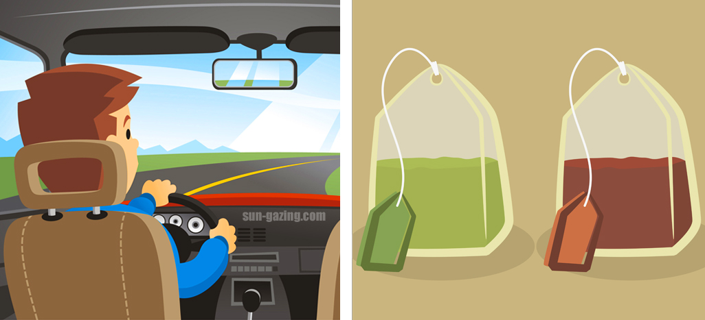 He Scatters Tea Bags All Around His Vehicle. The Reason Why Is Brilliant.