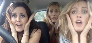 Three Girls Are In The Car. But When The Music Starts Their Reaction Is ...