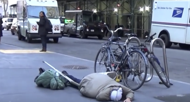 Disabled Homeless Man Falls To The Ground and No One Helps. But Then I ...