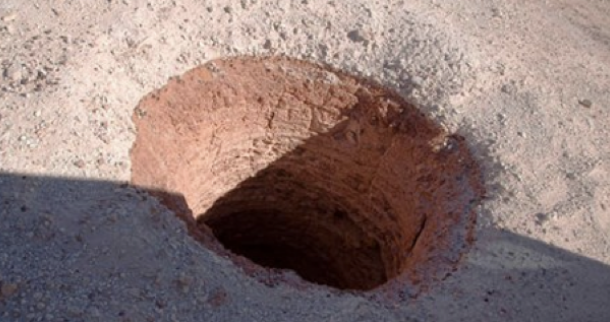 They Were Walking Through The Desert When They Noticed THIS Hole. What ...