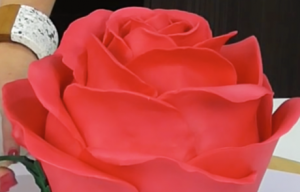 She Sculpted This Whole Cake Into A Rose Shape. But When Slices and ...