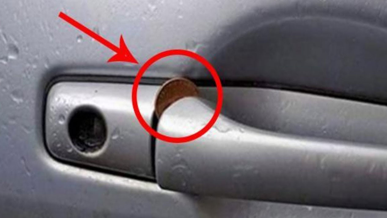If You Ever Spot A Coin Wedged Between Your Car Door Handle Get Rid of ...