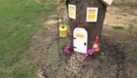 Husband Builds a Beautiful Tree Stump House For His Wife